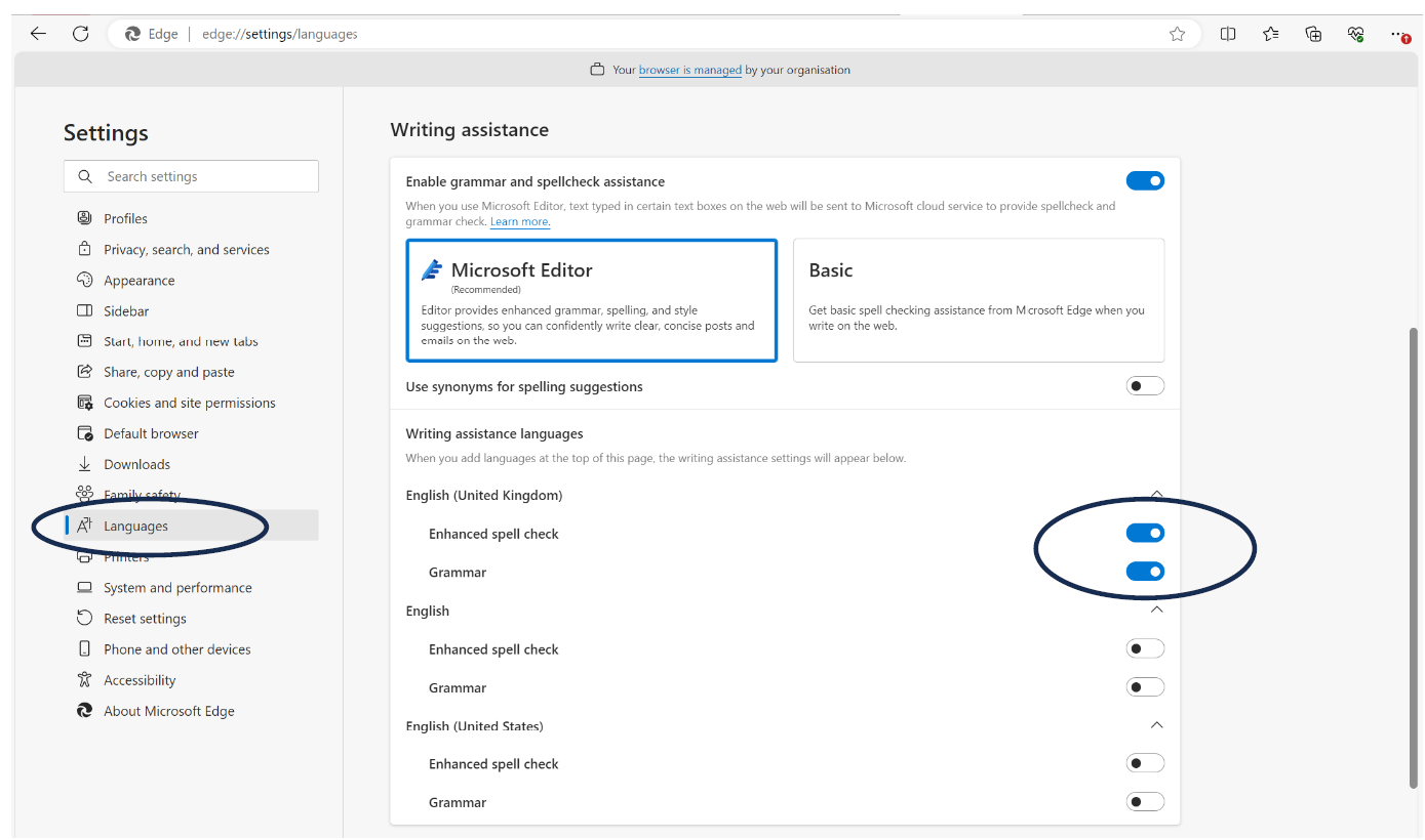 How to enable spellcheck when using Lucia