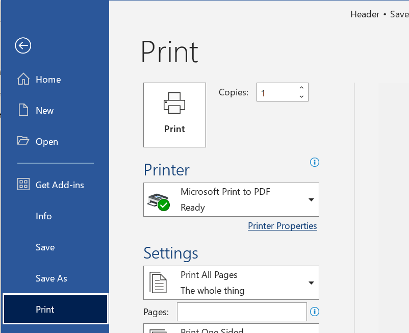 Converting files to PDF