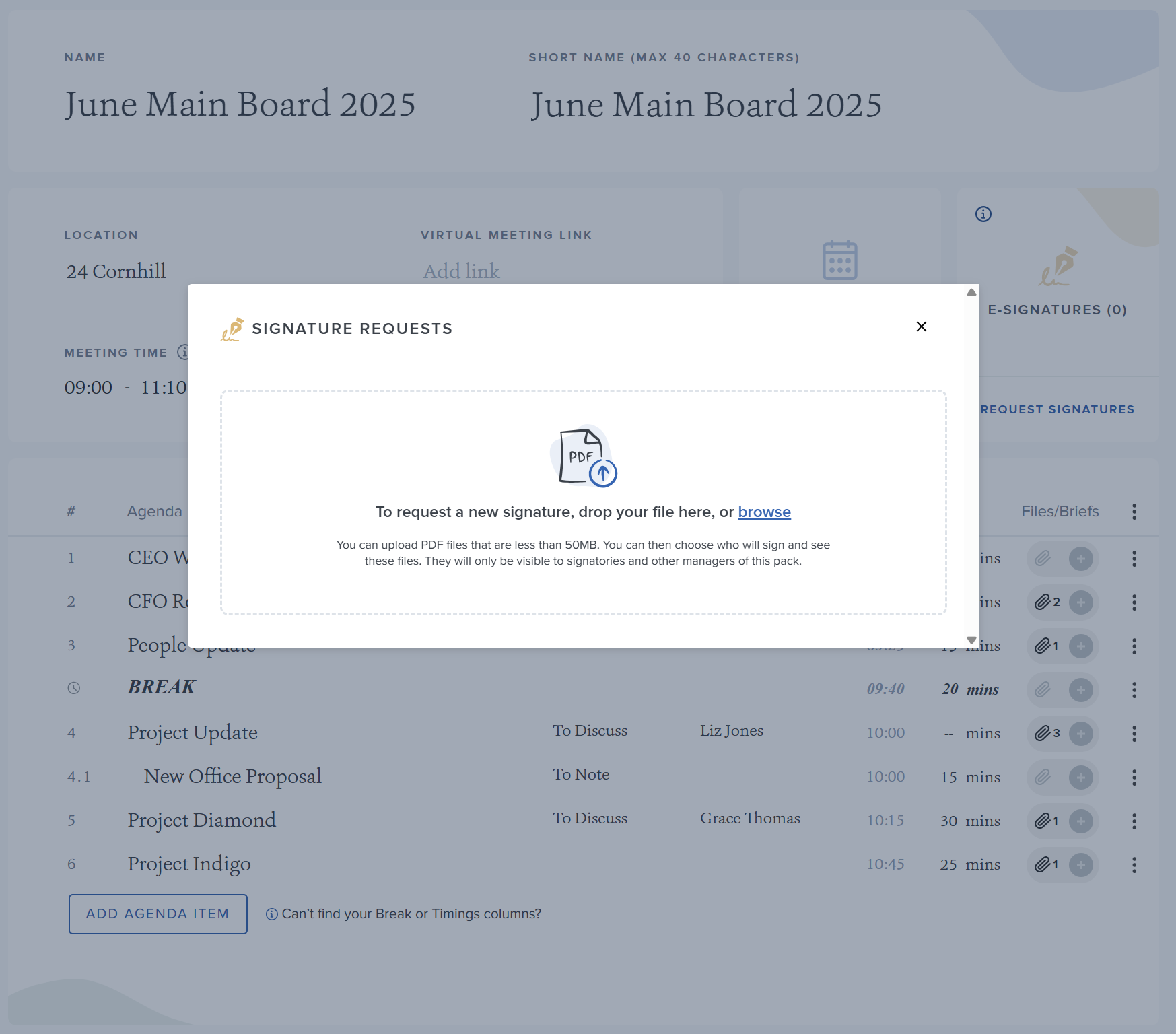 How to Request and Manage e-Signatures